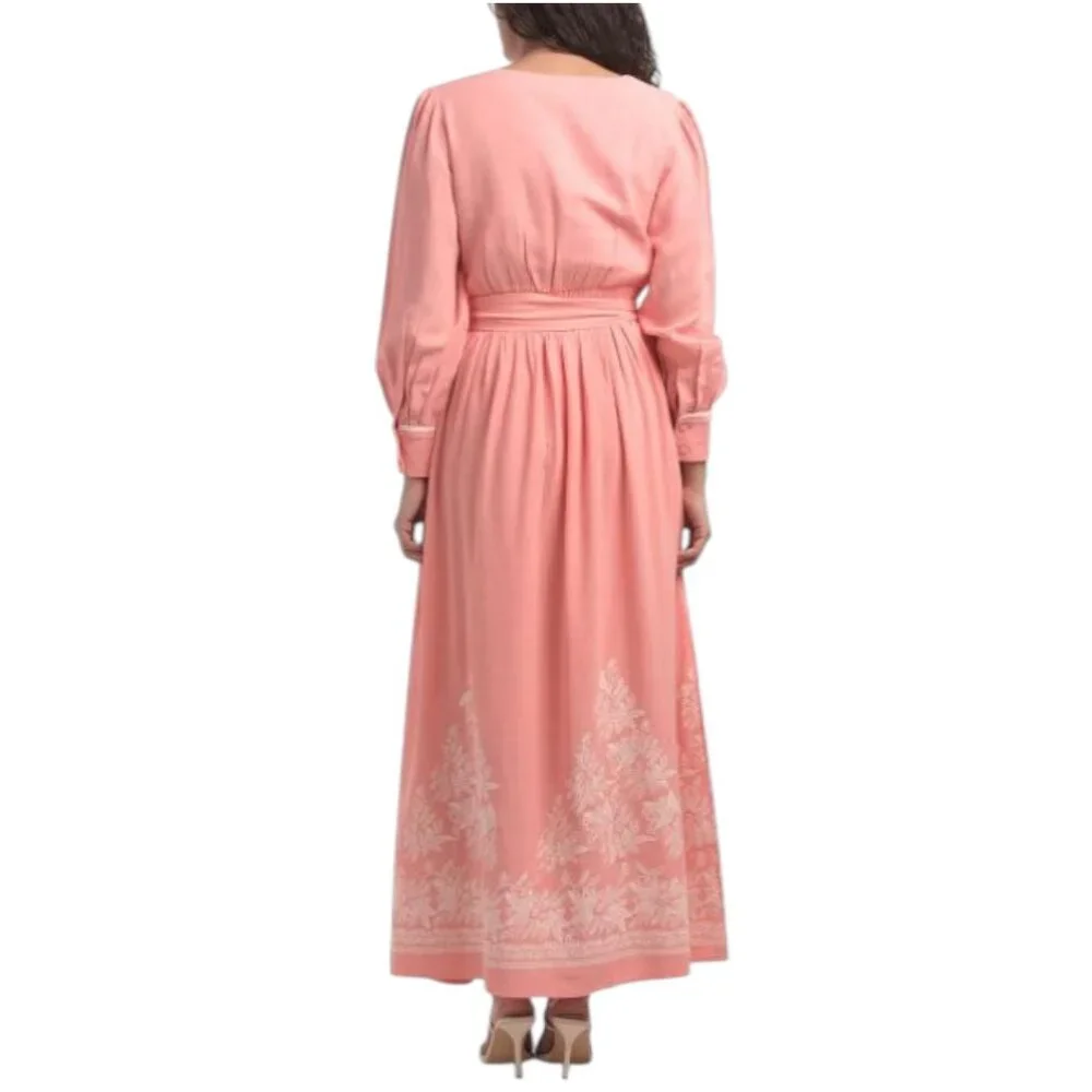 Solitaire | Dresses | Solitaire Linen Blend Long Sleeve Embroidered ...
